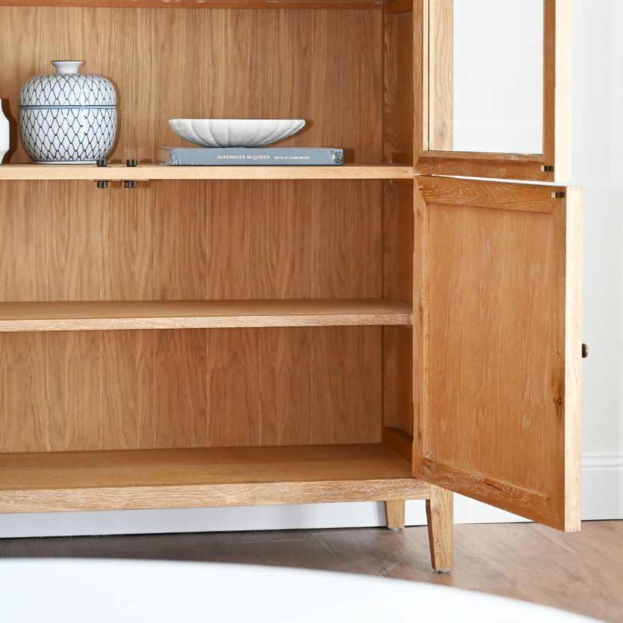 Buy Hamptons Arch Glass Display Cabinet