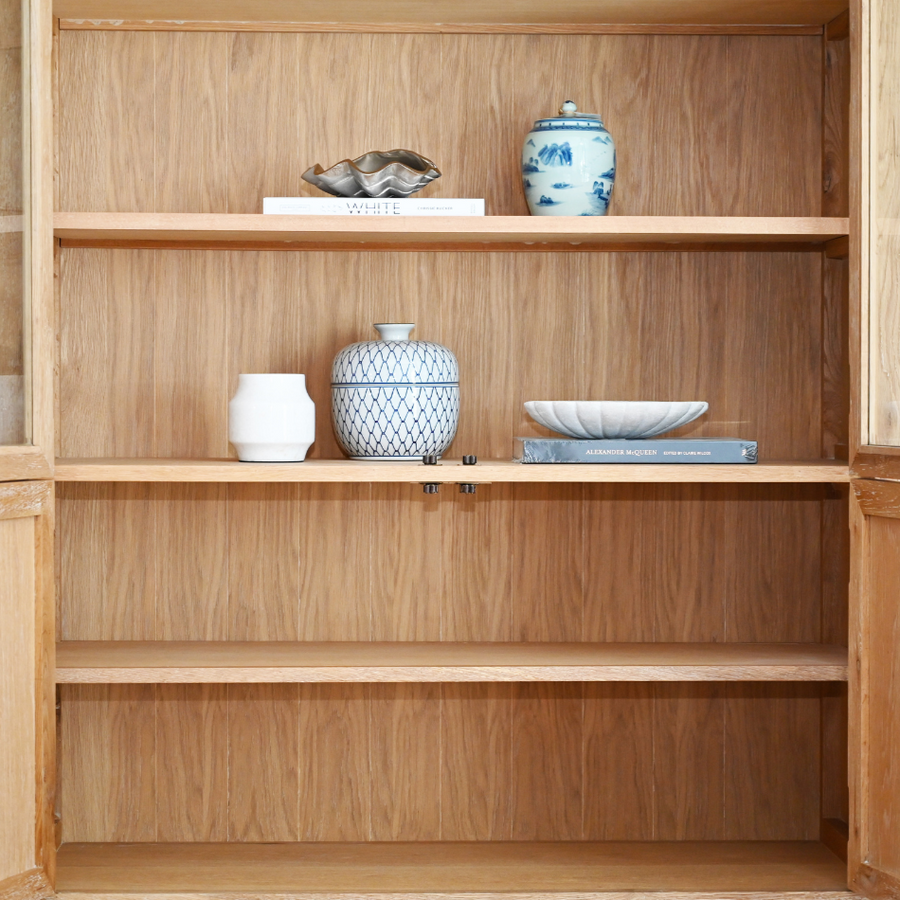 Buy Hamptons Arch Glass Display Cabinet