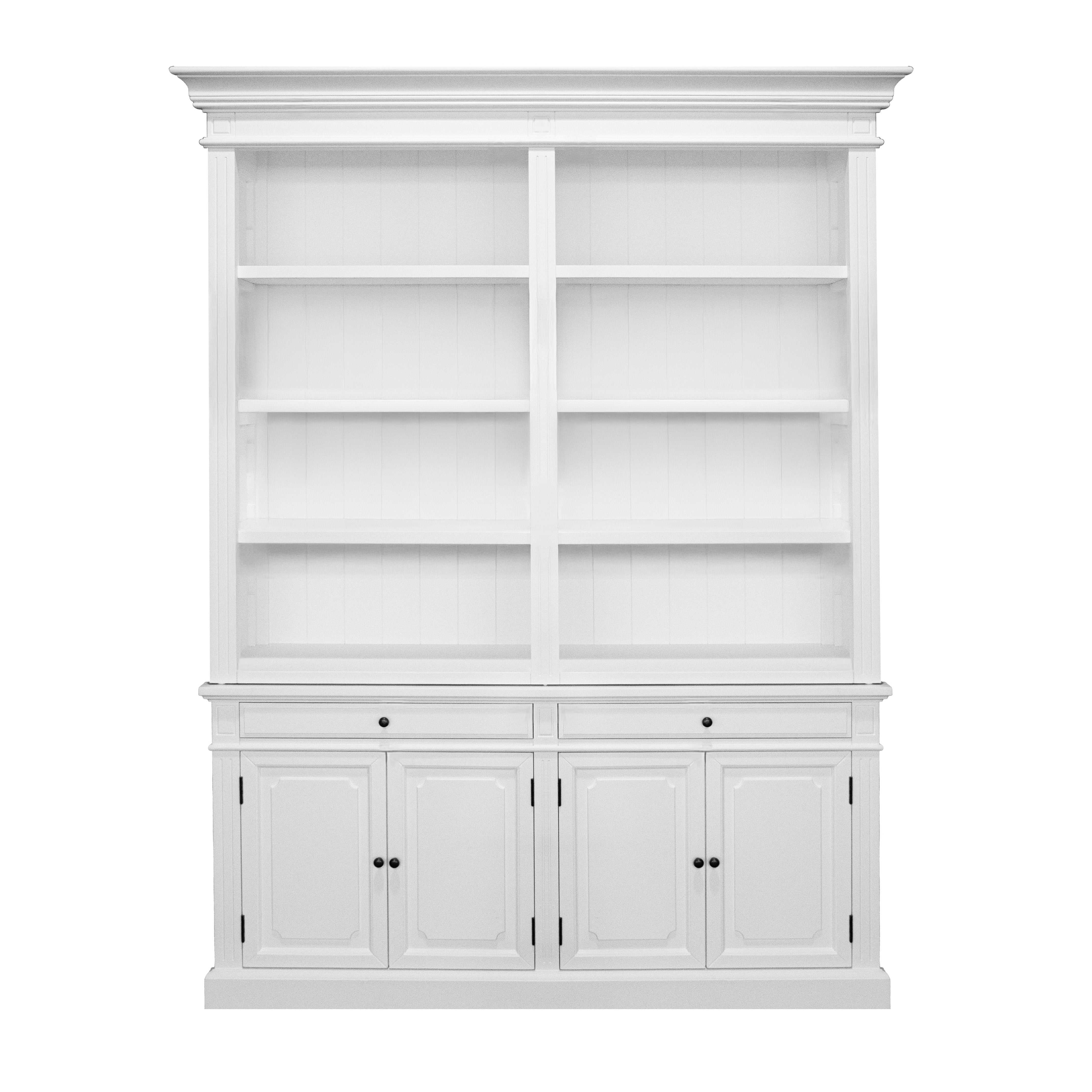 Oxford Two Bay Bookcase - Hamptons Storage – Style My Home
