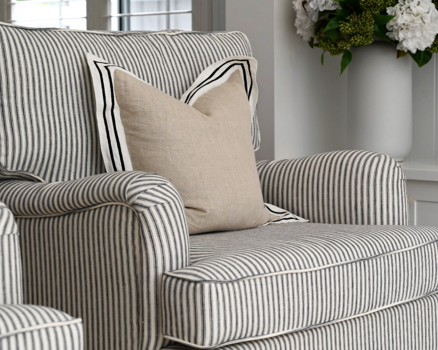 Buy Hamptons Madeline Linen Armchair