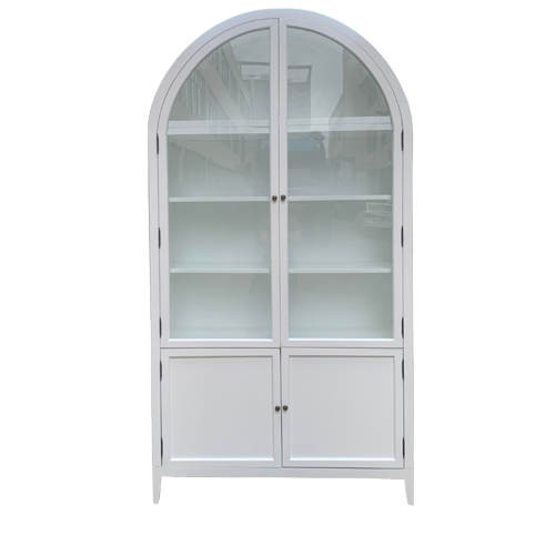 Buy Hamptons Arch Glass Display Cabinet