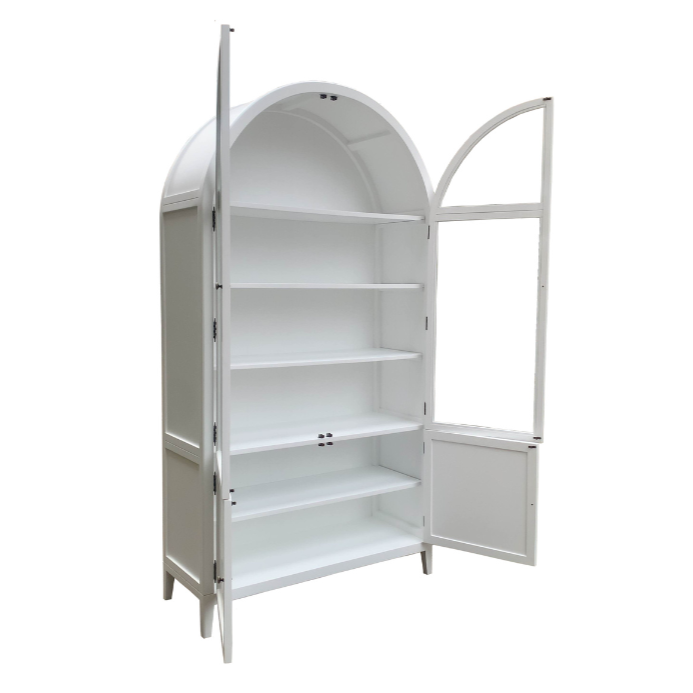 Buy Hamptons Arch Glass Display Cabinet