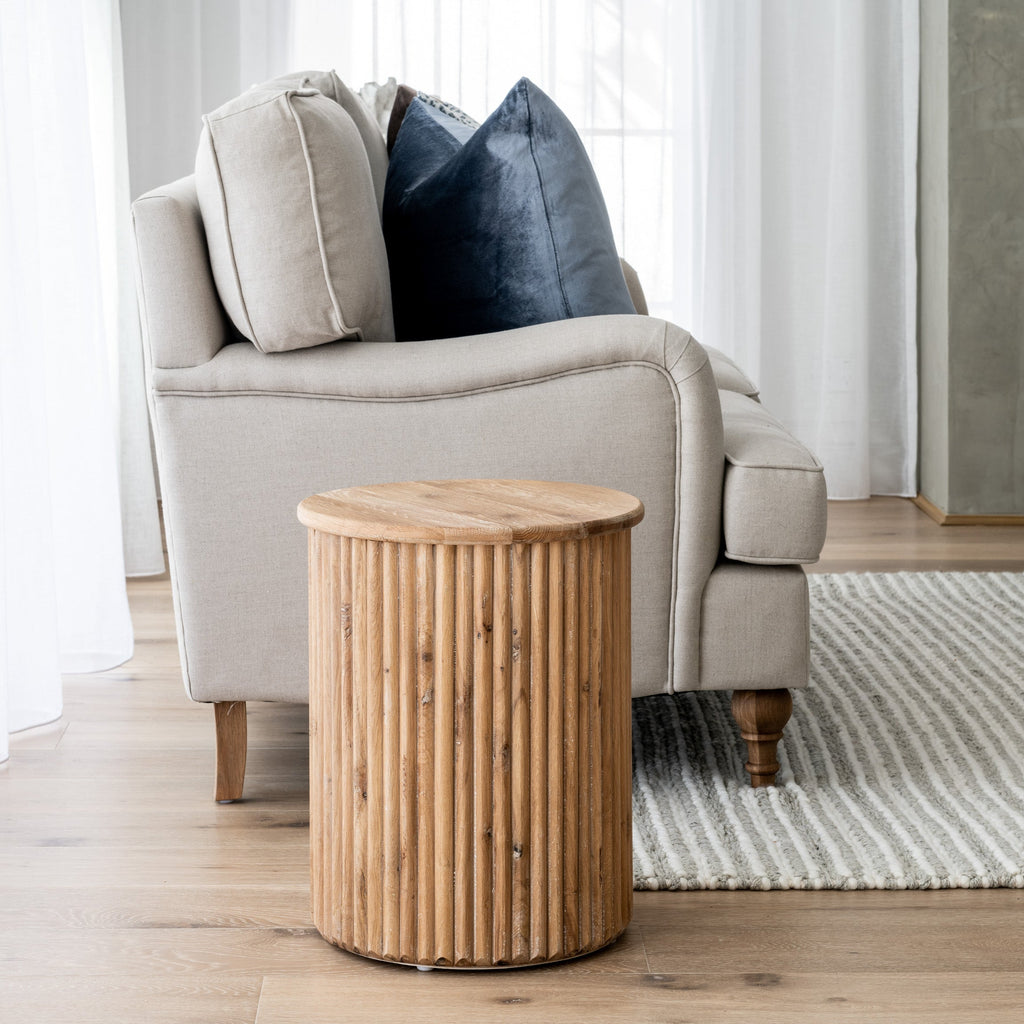 Hamptons Round Side Tables - Beautiful Coastal-Style Side Tables