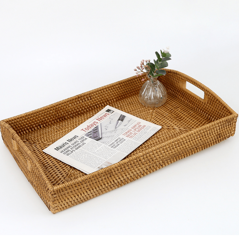 Hamptons Rattan Trays - Shop Rustic yet Sophisticated Decor Online