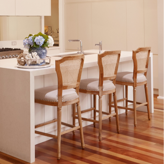 Buy Hamptons April Luxury Upholstered Kitchen Stool