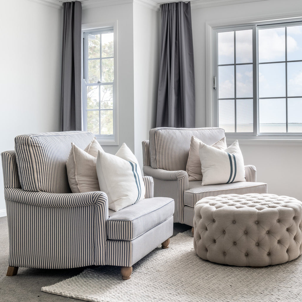 Linen Ottomans - Order a Hamptons Style Ottoman Online