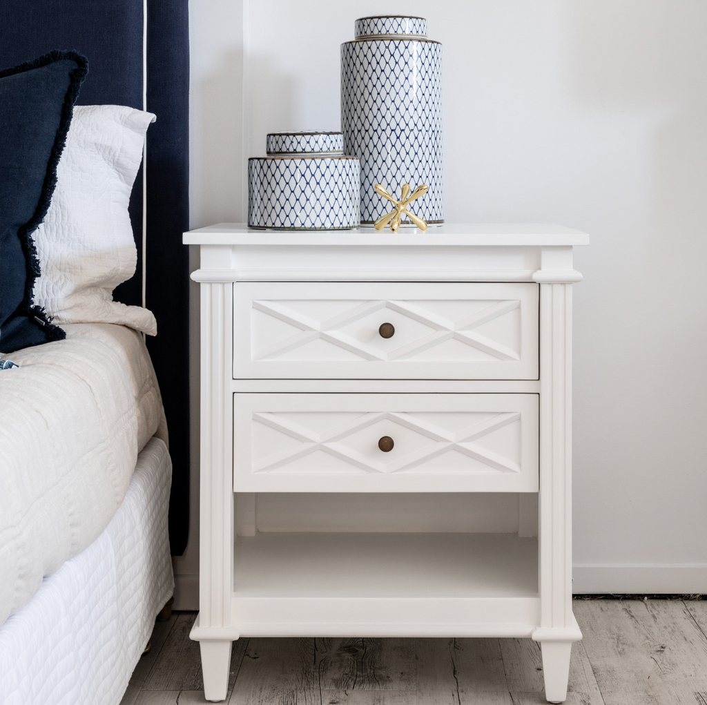 Hamptons Bedside Tables - Shop Coastal Bedside Tables Australia Wide